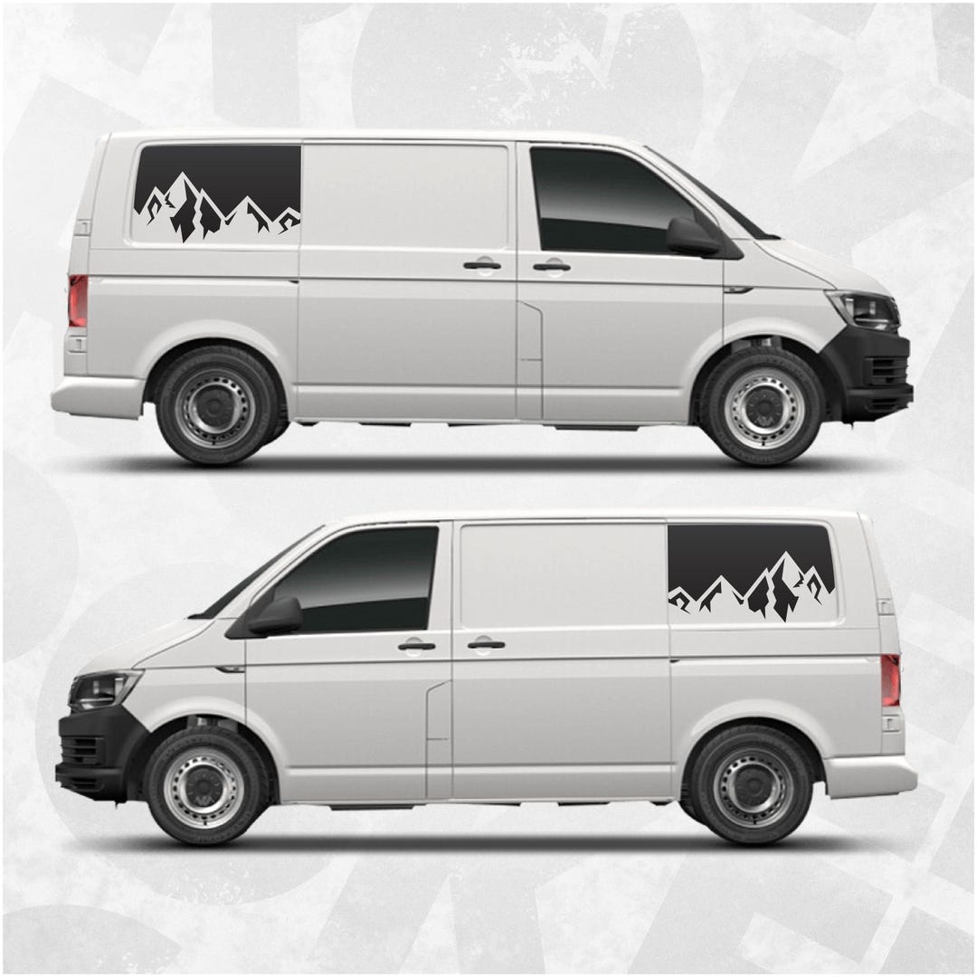 Mountain Range Window Decal for VW Transporter T5 T6 | Camper Van Vinyl ...