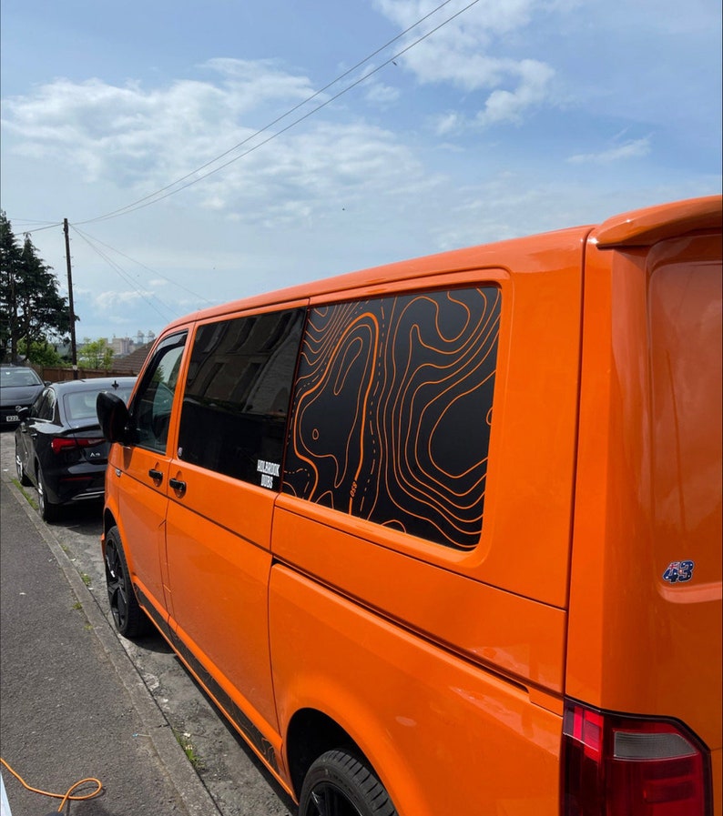 Volkswagen Topographic Map Decal Fits VW Multivan, Transporter ...