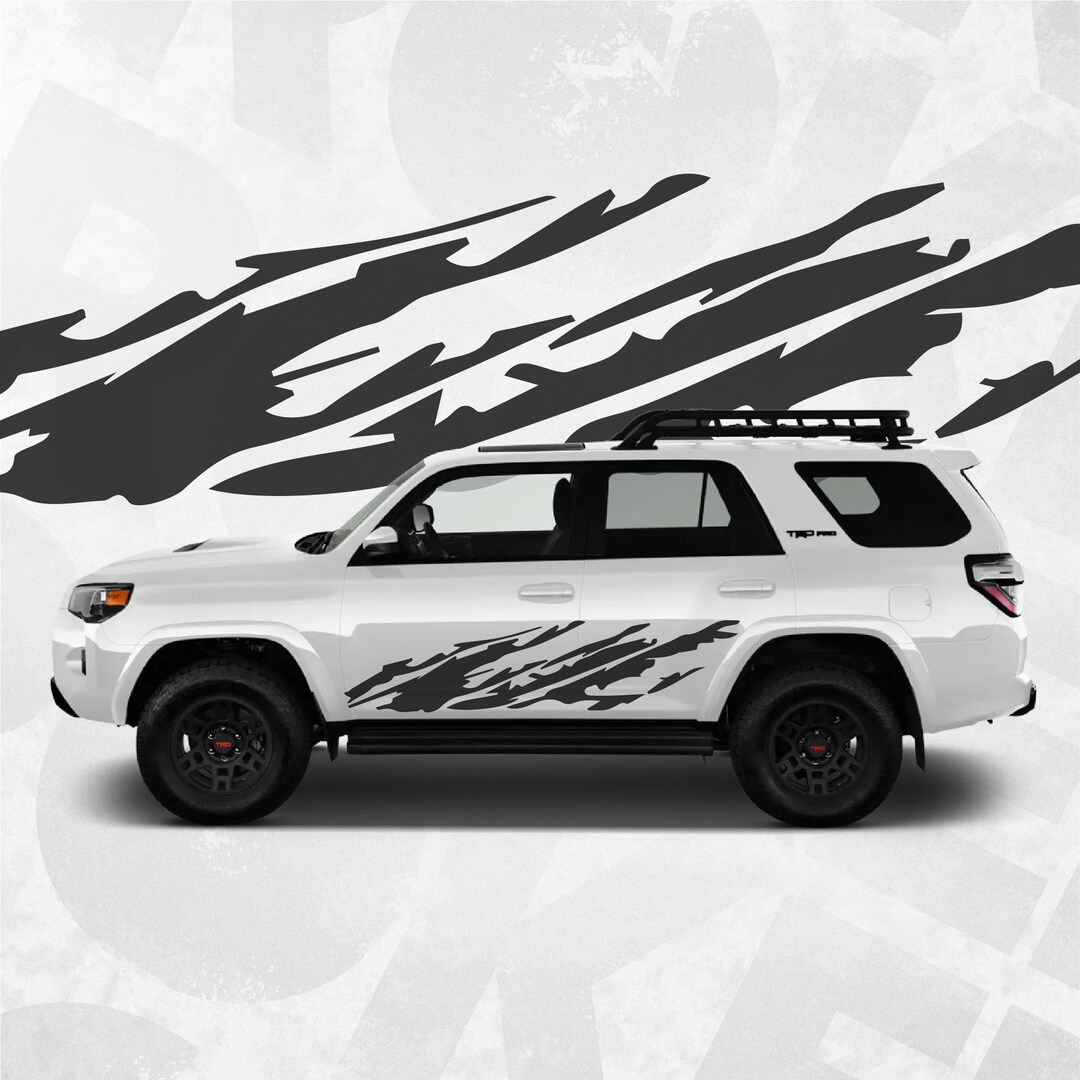 Toyota 4runner Decals Mud Splash, Door Rocker Panel SUV Decal, Fits ...