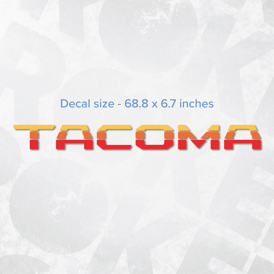 Tacoma Decal Rocker Panel Sticker Fits Toyota Tacoma 2016 - Etsy