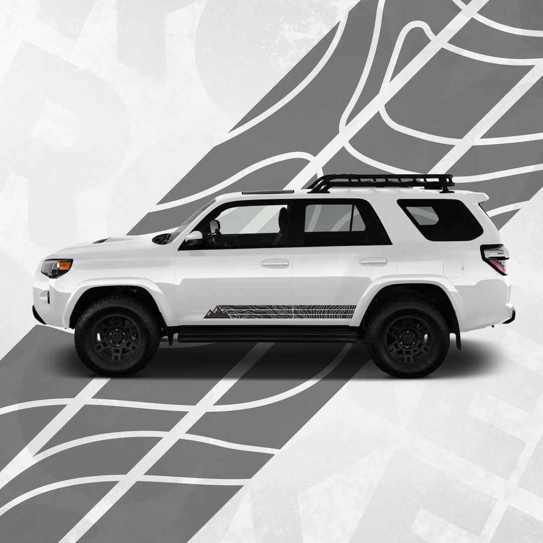 Mountain Topo Side Stripe Decal Kit – Off-road Vinyl Rocker Panel ...