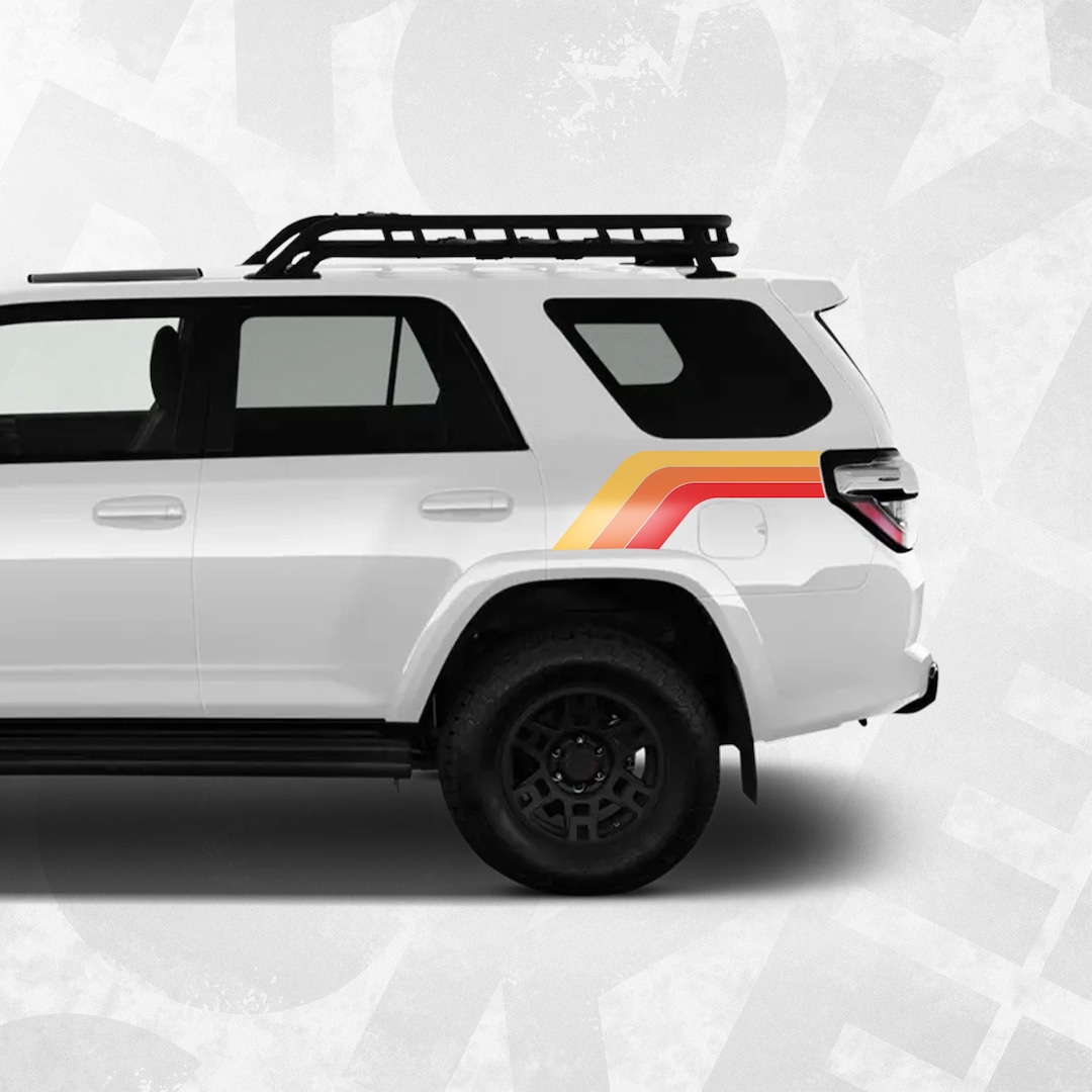 4runner Decal - Fits 5th Gen Toyota 4runner - Vintage Racing Sticker ...