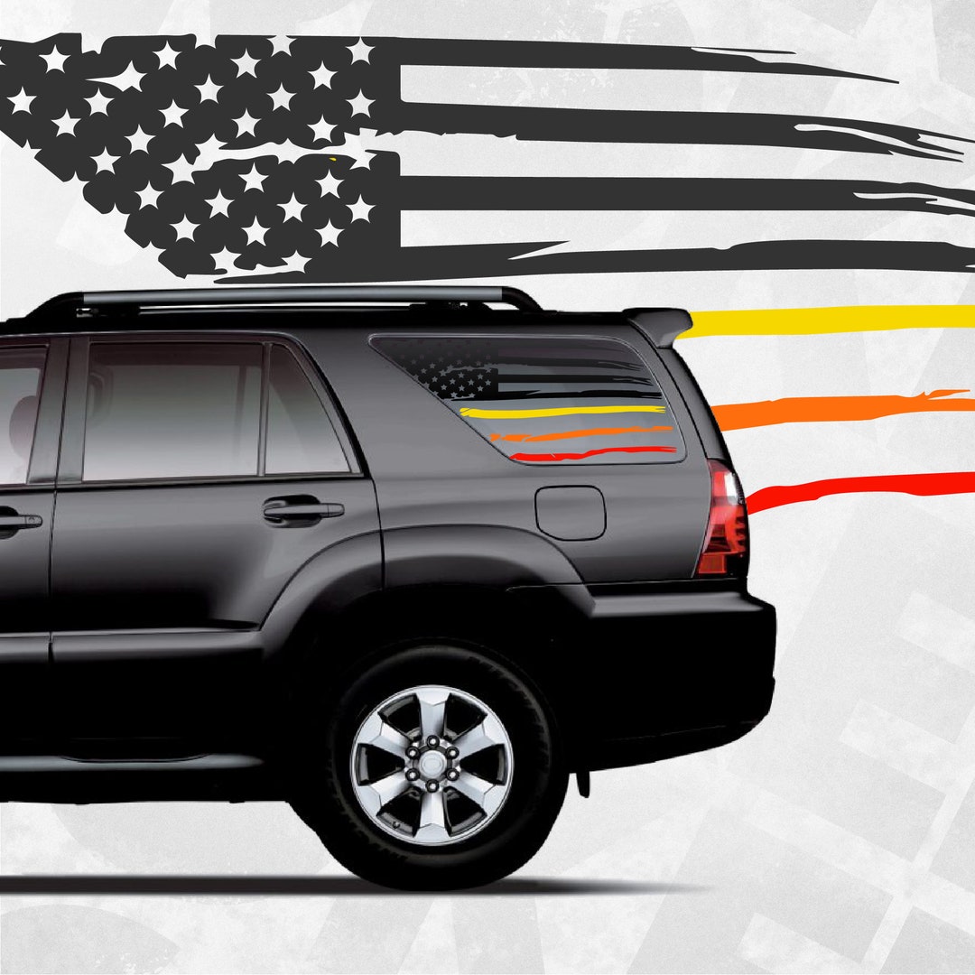 4runner USA Flag TRD Window Decal - Fits Toyota 4th Generation 4runner ...