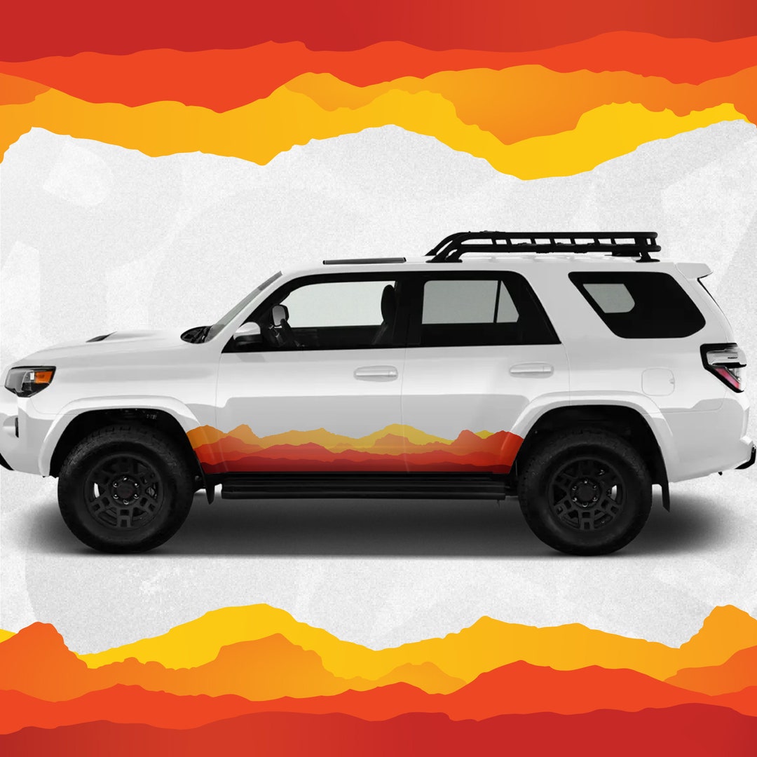 Toyota 4runner Decal - Rocker Panel Side Wrap Kit - Car Vinyl Retro ...