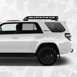 4runner Window Decal - Minimalist Graphic Line Design for Rear Quarter ...