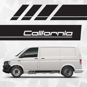 VW California Van Decal Stripe - Fits T4 T5 T6 Transporter, Multivan ...