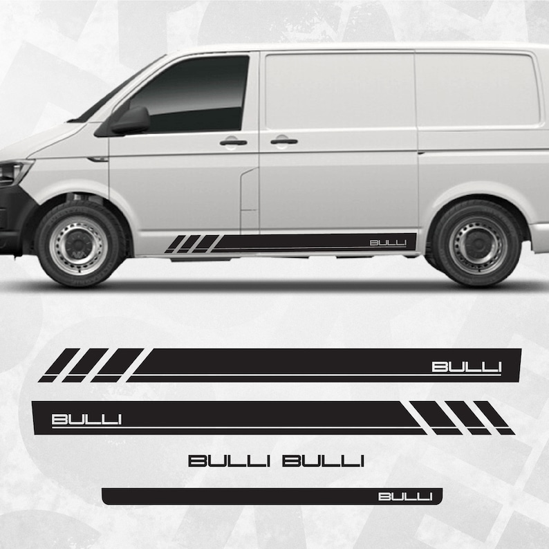 VW BULLI Van Side Stripe Graphic Decals Fits T4 T5 T6 Transporter ...