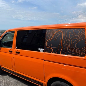 Volkswagen Topographic Map Decal Fits VW Multivan, Transporter ...