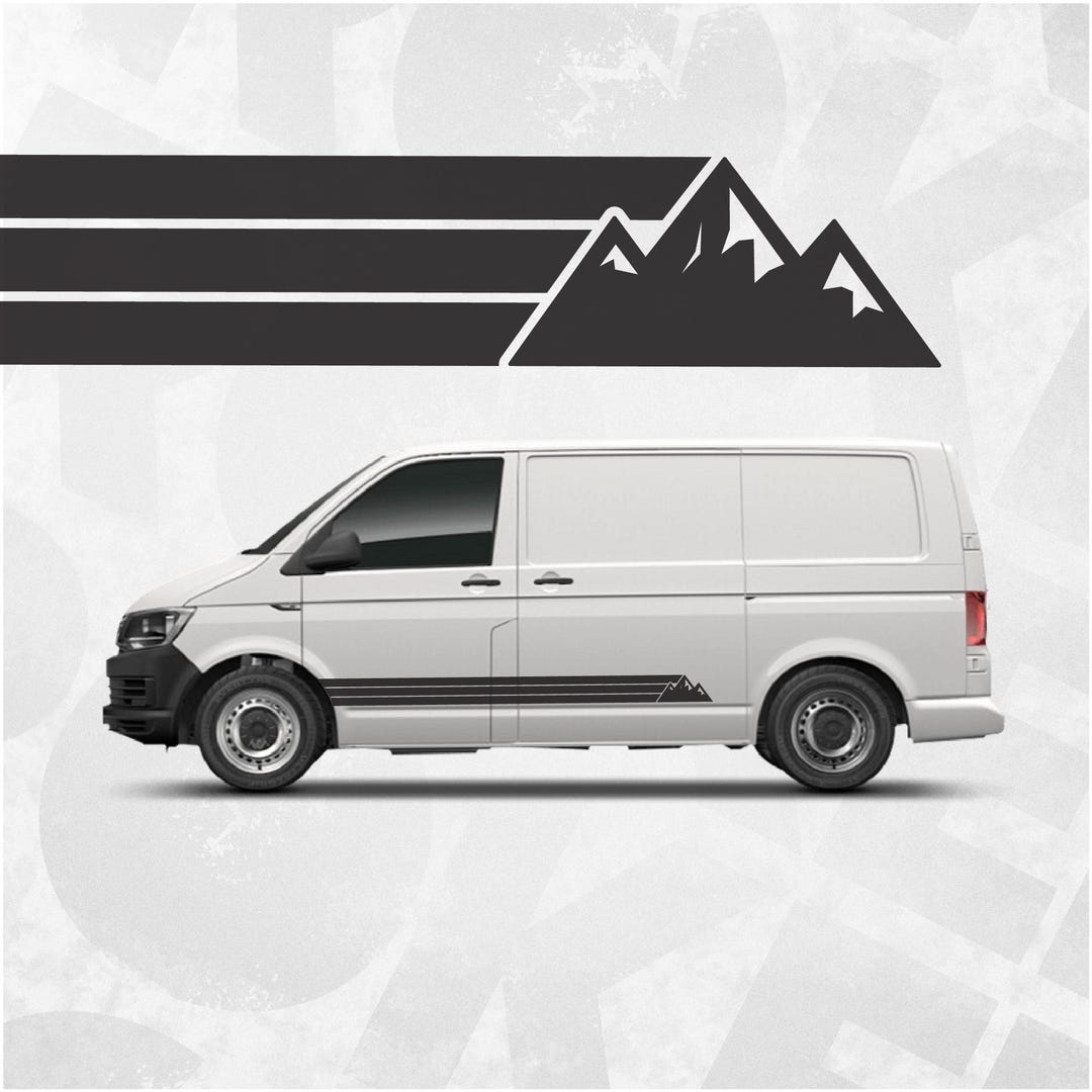 VW Side Stripe Graphic Mountain Camper Van Decal Fits Volkswagen ...