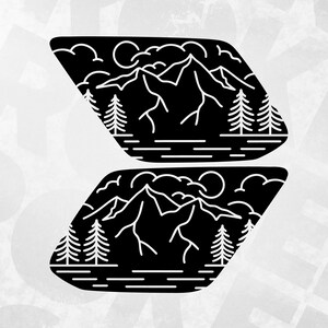 Nature Line Art 4runner Window Decal - Fits Toyota 4runner 5th ...