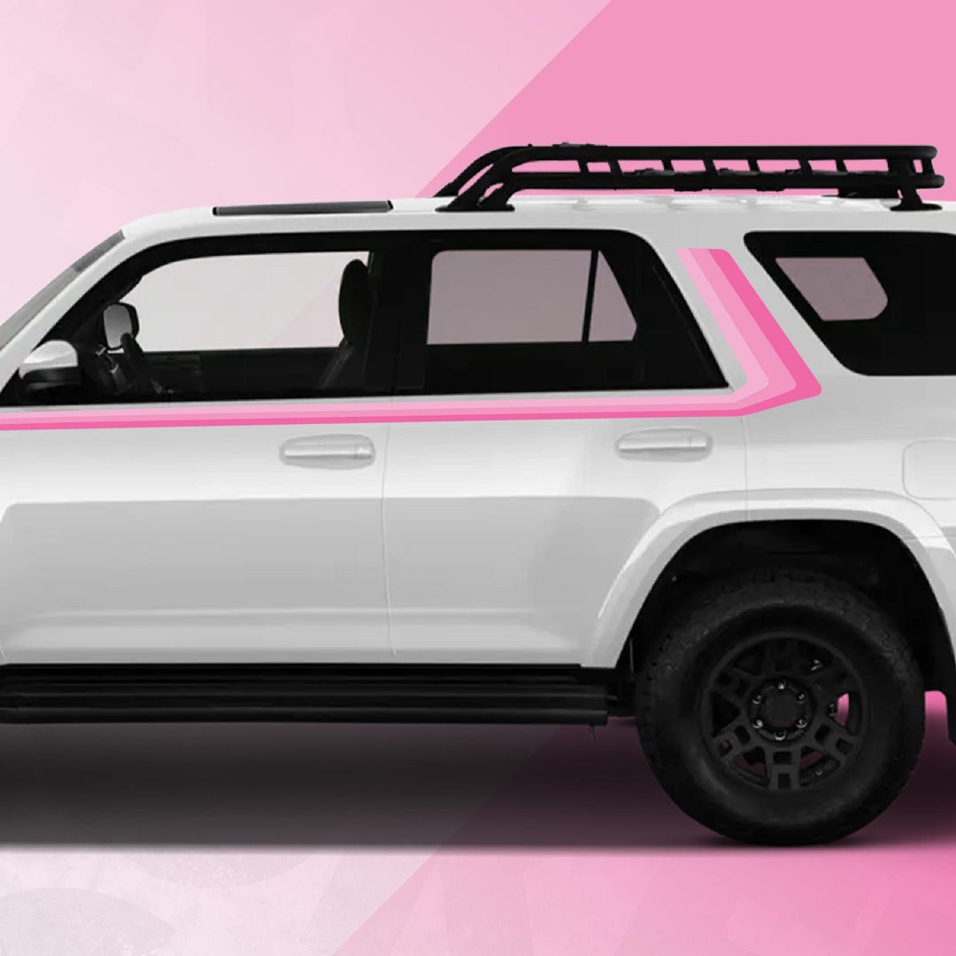 Decal for 4runner - 40th Anniversary PINK Edition - Fits 5th Generation ...