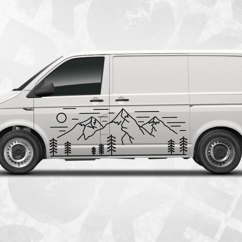 Mountain Adventure Decal Side Sticker Graphics Compatible - Etsy