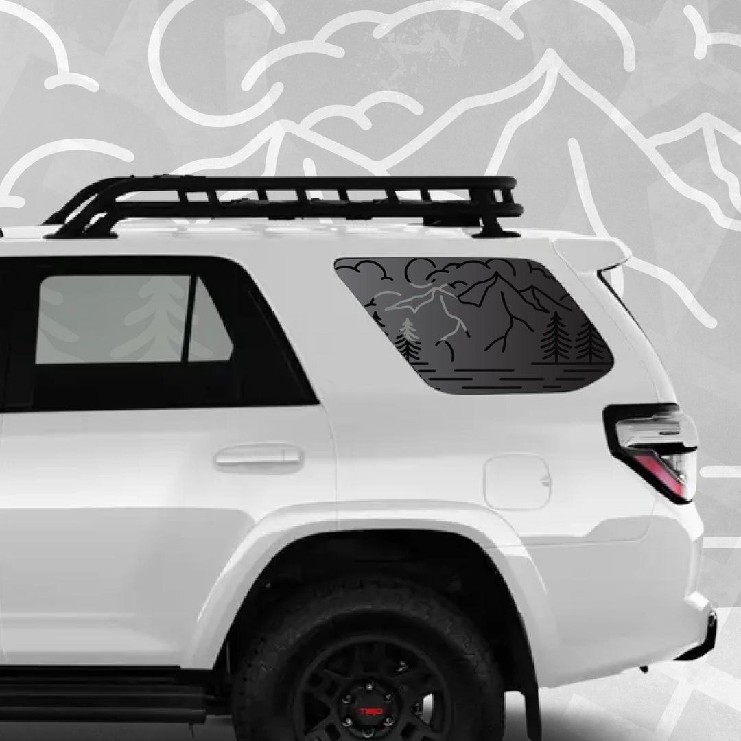 Nature Line Art 4runner Window Decal - Fits Toyota 4runner 5th ...