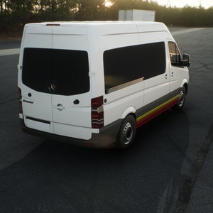 Retro Racing Stripe Graphics - Camper Van Side Decals - Fits 2014 ...