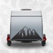 RV Camper Trailer Mountain Range Decal - RV Accessories - Etsy