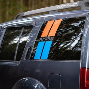 NISMO Vintage Racing Stripes - Window Vinyl Decal - Compatible With ...