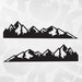 Toyota Tacoma Decal, Mountain Scenery Graphic Kit Side Decals, Vinyl ...