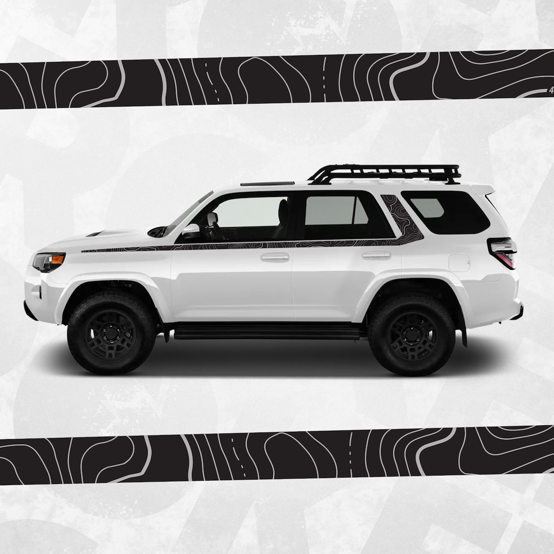 4runner Decal - Topography Pattern Side Stripe Decal - Fits Toyota ...