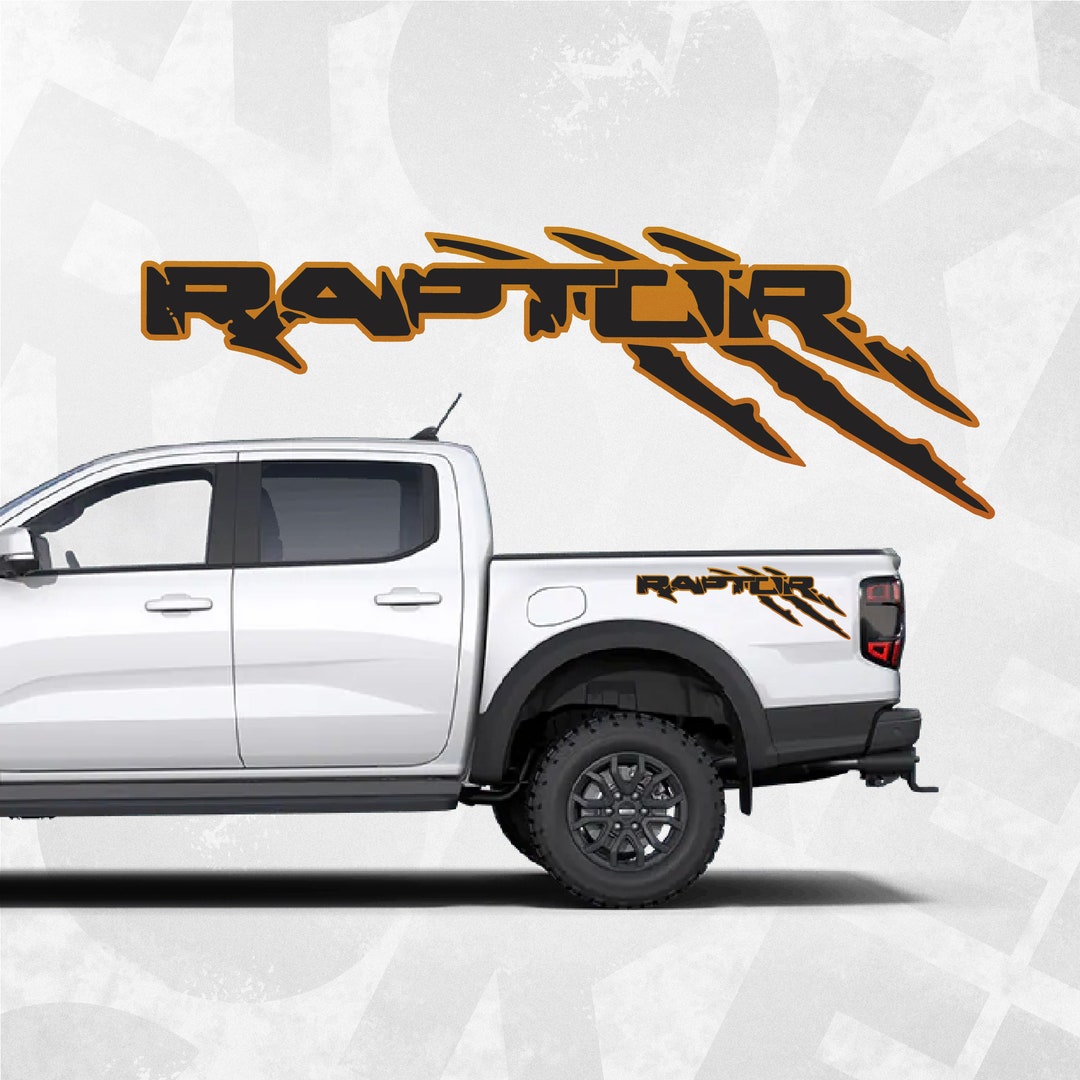 Decals for Ford F150 Raptor, Bedside Truck Claw Rustic Layered Decal ...