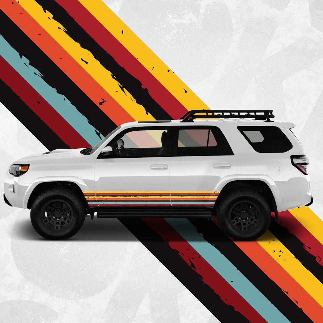 Pop Art Grunge Side Stripe Decal - Toyota 4runner 5th Gen Compatible ...