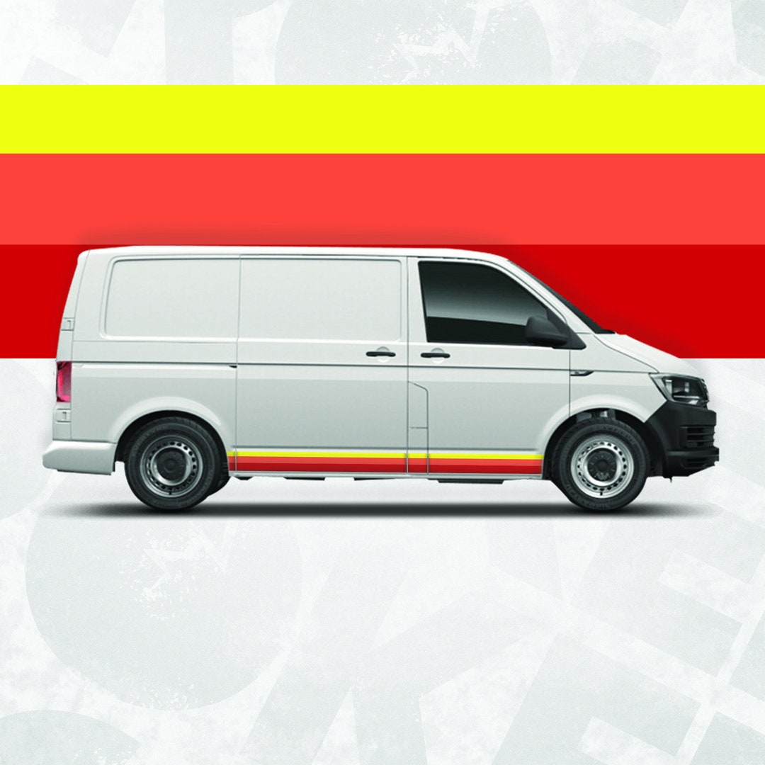 Vintage VW Transporter Multivan Van Side Stripe Graphics Decal - Retro ...