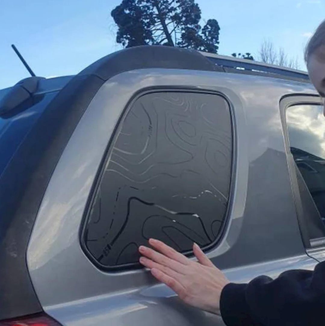Topographic Map Car Window Vinyl Decal - 1 Pc Universal Fit - Etsy
