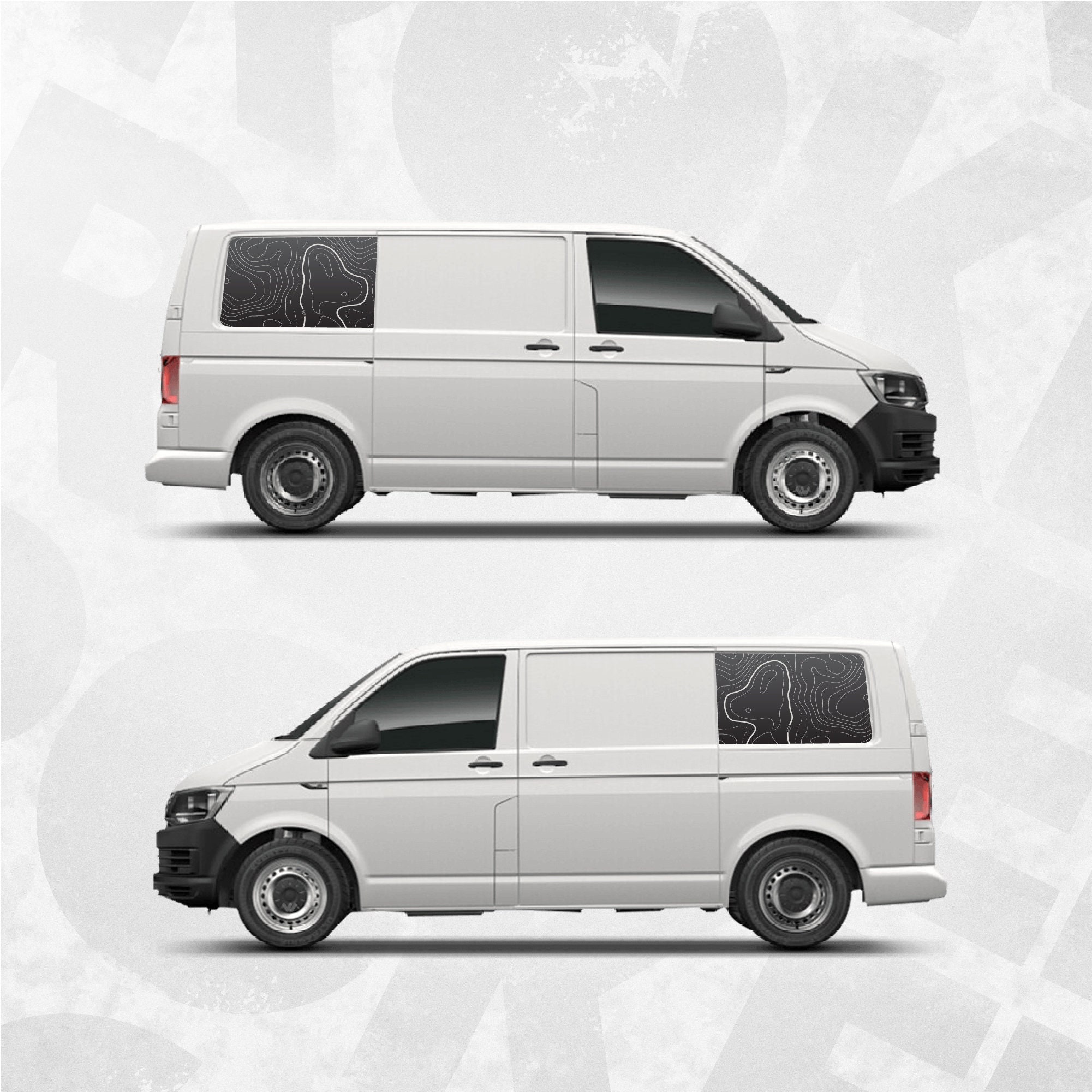 Volkswagen Topographic Map Decal Fits VW Multivan, Transporter ...