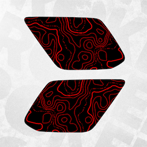 Topographic Map Pattern 4runner Window Decal - Fits Toyota 4runner 5th ...