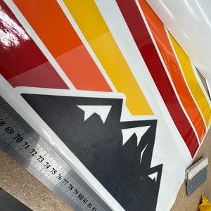 Decals for Toyota 4runner, Mountain With Retro Stripe, Ivan Stewart TRD ...