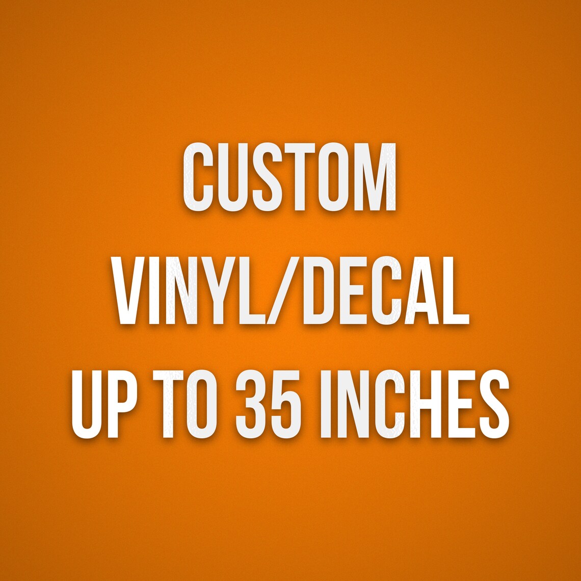 Custom Vinyl Decal Large Custom Sticker Custom Car Decal 35 | Etsy