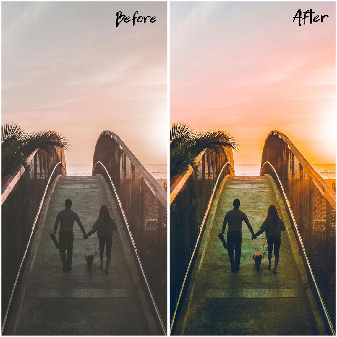 10 Sunset Mobile Desktop Presets Landscape Nature Filters Lightroom ...