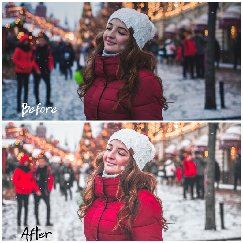 10 Christmas Mobile Desktop Presets Filters Lightroom Instagram Blogger ...