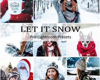 10 Winter Mood Mobile Desktop Presets Filters Lightroom Instagram ...