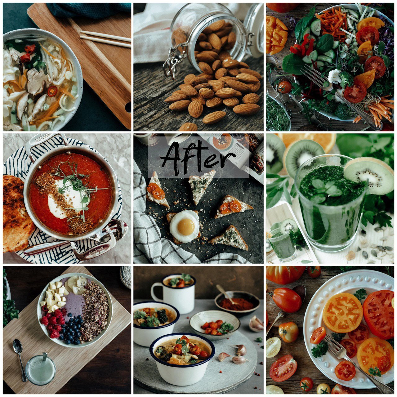 10 Food & Fresh Mobile Presets Natural Rich Colors Restaurant Scene ...