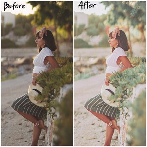 10 Peach Lightroom Photo Preset Filter Mobile Desktop Portrait Selfie ...