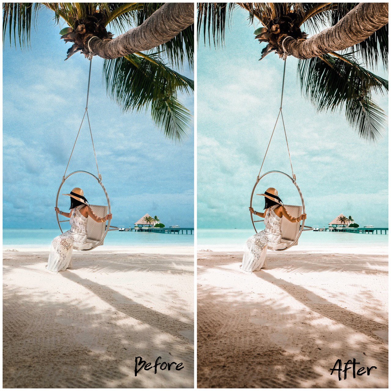 10 Bora Bora Mobile Presets Beach Scene Filters Lightroom Photo Presets ...