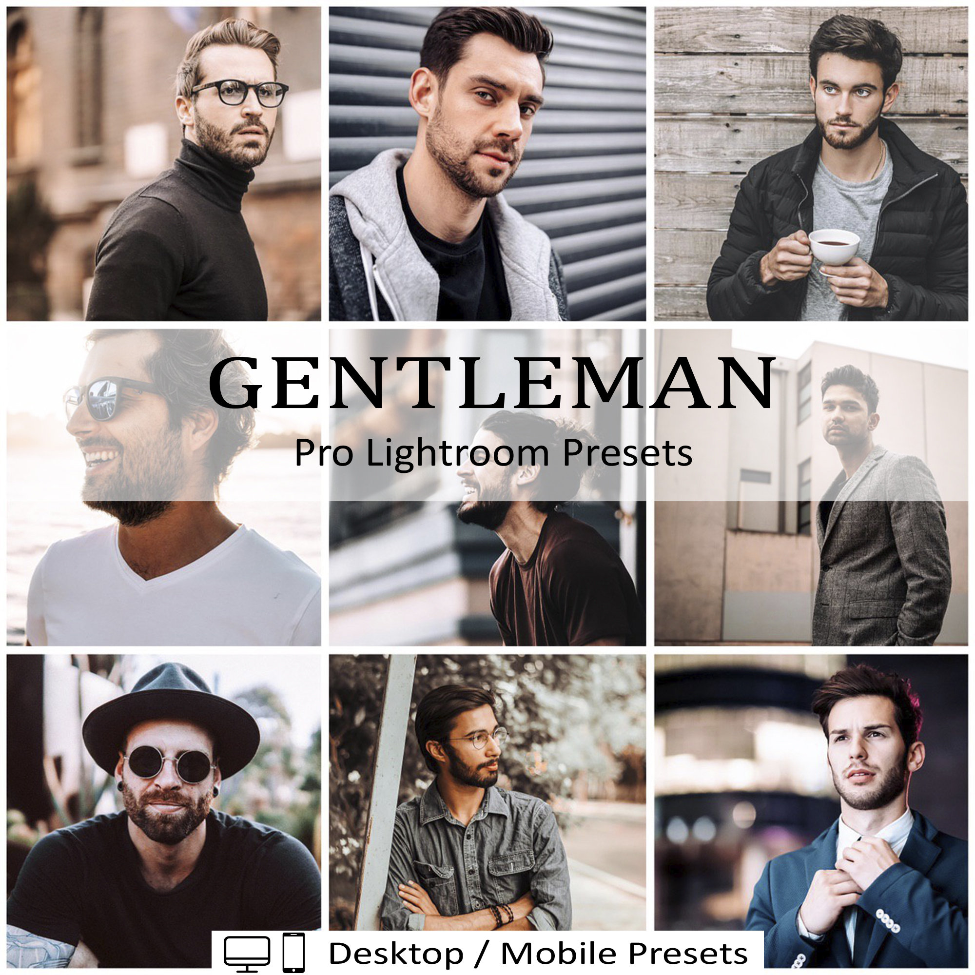 10 Gentleman Mobile Presets, Desktope Presets, Men Trendy Photography ...