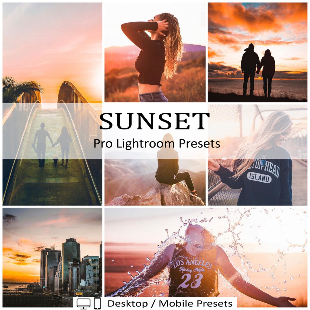10 Sunset Mobile Desktop Presets Landscape Nature Filters Lightroom ...