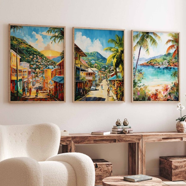 Caribbean Wall Art - Etsy