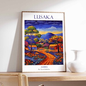 Lusaka Poster, Zambia Poster, Beach Travel Poster, History Poster ...