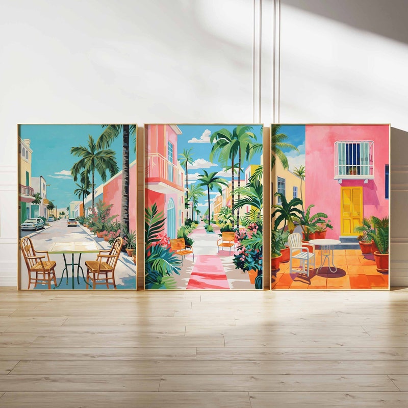 Miami Style Art Pastel - Etsy UK