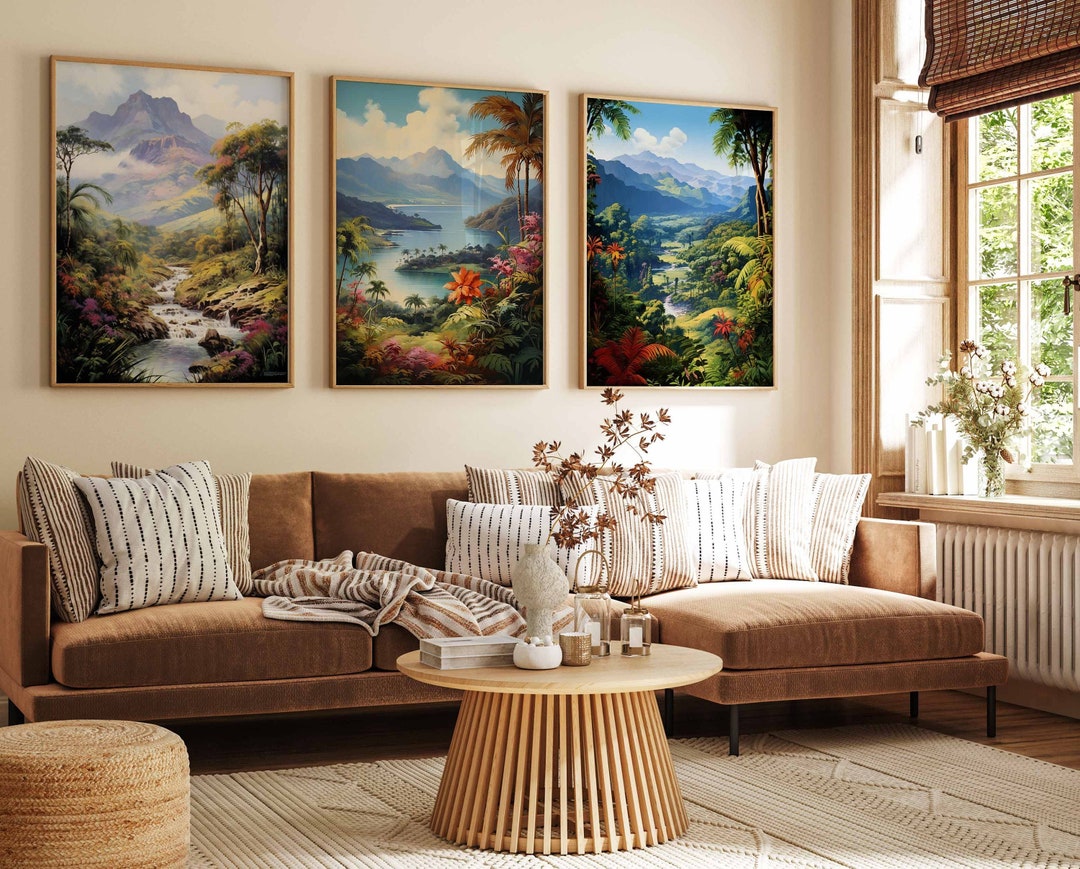 Set of 3 Venezuela Poster Set, Vintage Venezuela Floral Prints ...