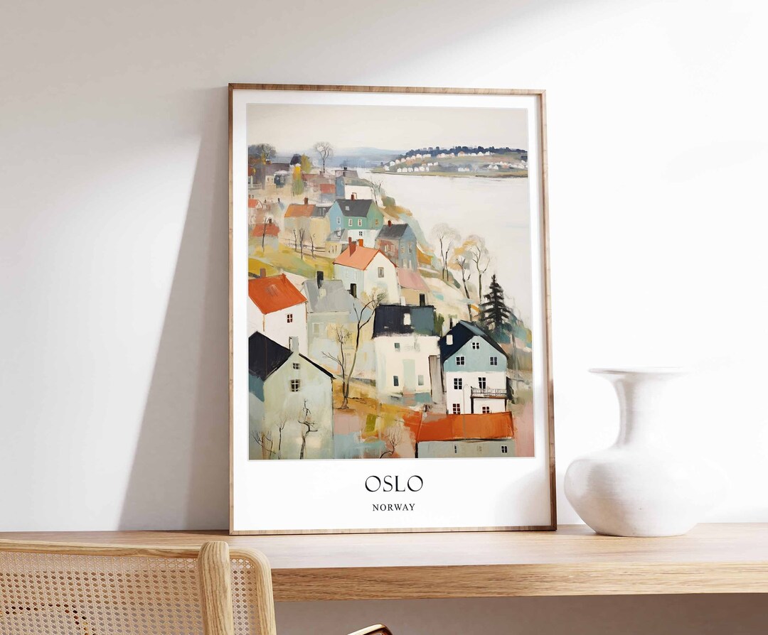 Oslo Poster, Norway Poster, Scandinavian Poster, Nordic Poster ...