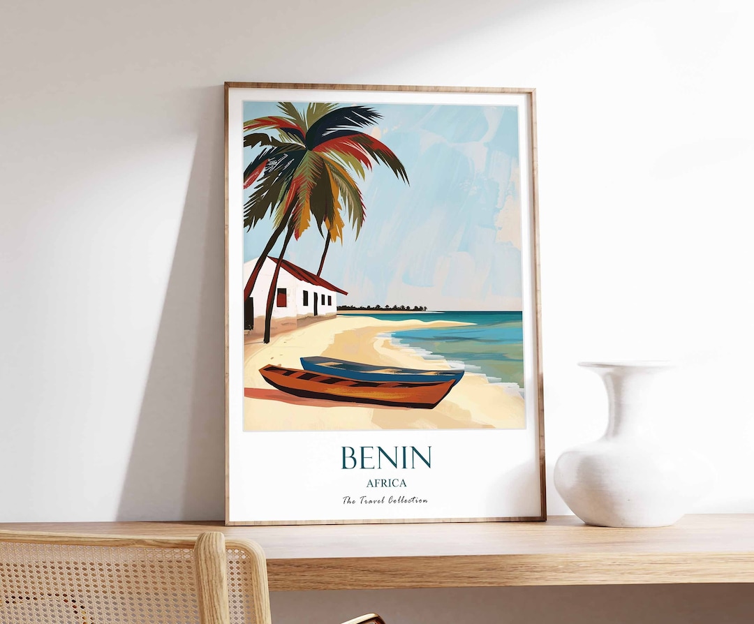 Benin Poster, West Africa Poster, Travel Poster, Beach Poster, Culture ...