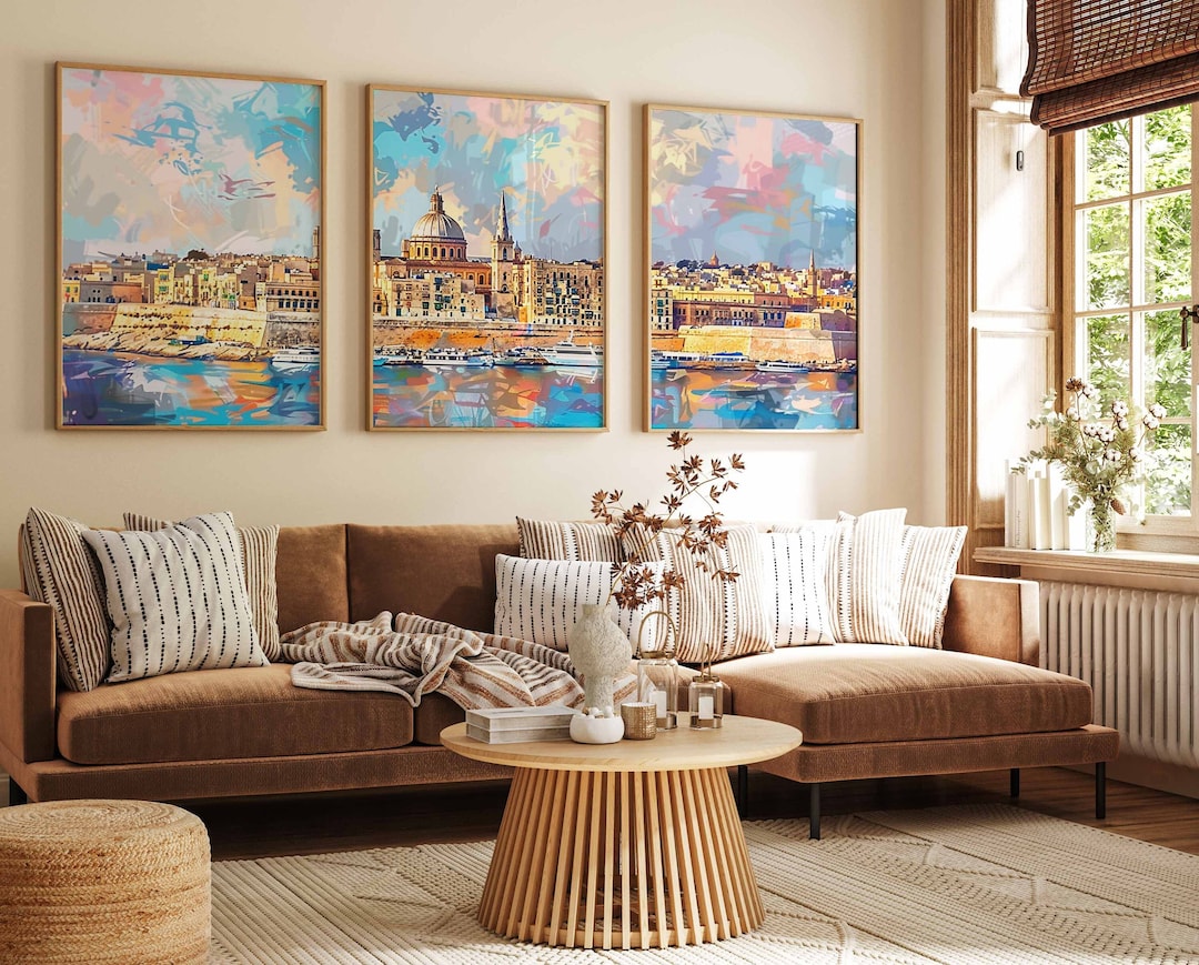 Set of 3 Malta Travel Prints, Malta Travel Posters, Tropical Decor ...