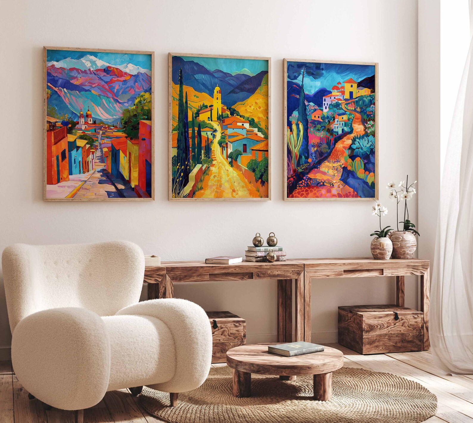 Set of 3 Chile Posters, Chile Travel Prints, Chile Art, Tropical Decor ...