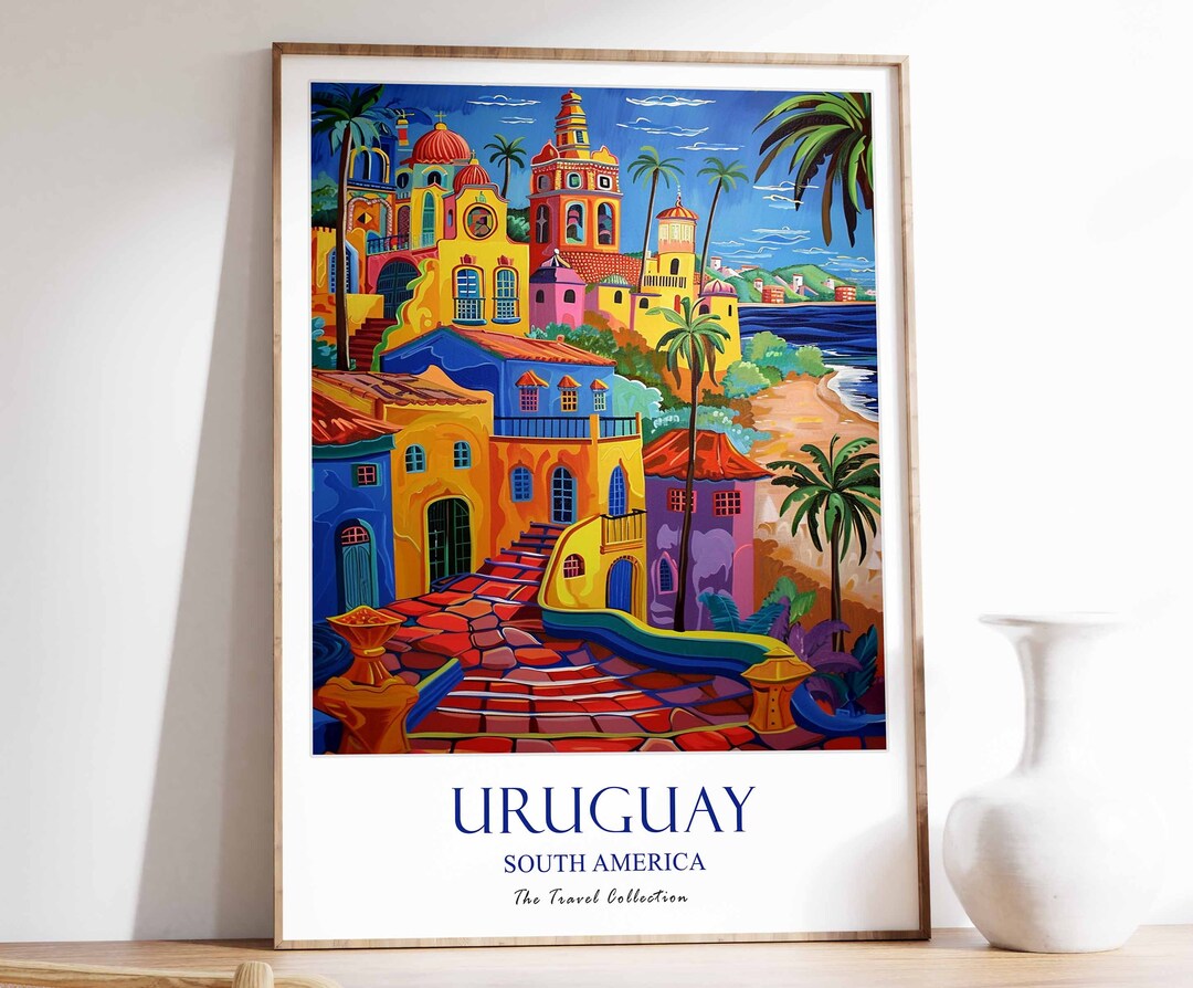 Uruguay Travel Poster, Uruguay Print, South America Travel Art ...