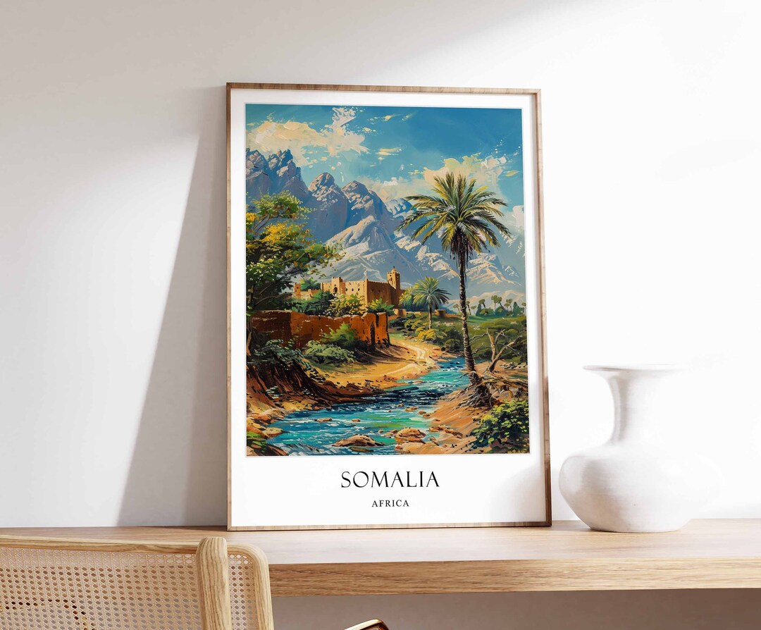Somalia Poster, Islamic Decor, Islamic Art, Middle Eastern Art, Somalia ...