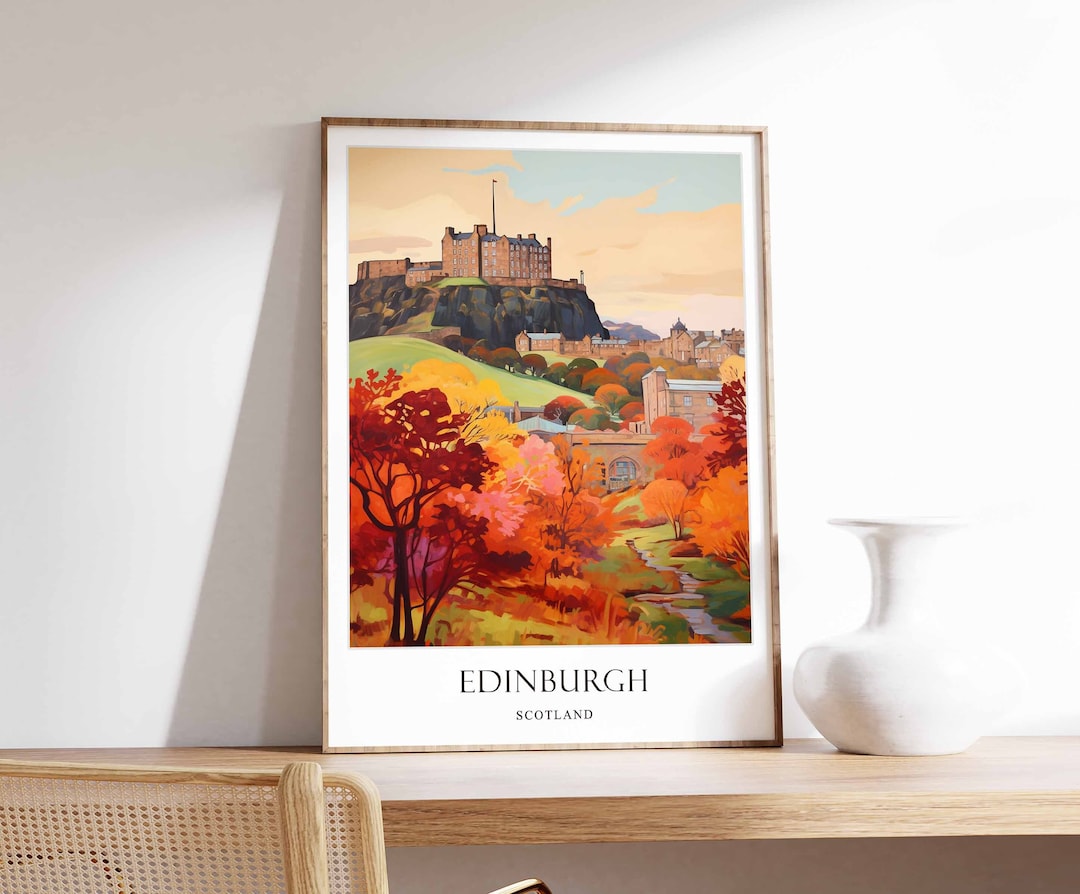 Edinburgh Poster, Scotland Poster, Scottish Poster, Historic Poster ...