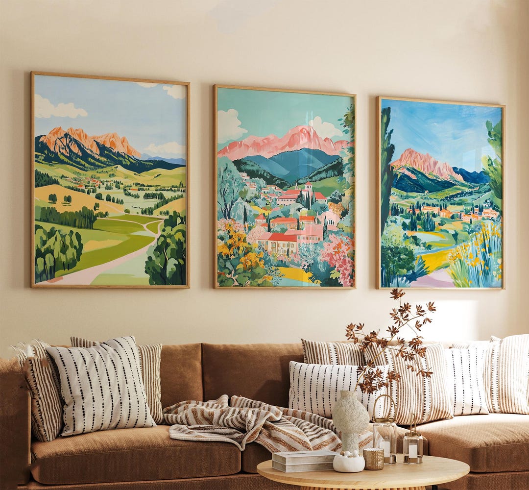 Boulder Colorado Poster Set of 3, Travel Wall Art, Vintage Style ...